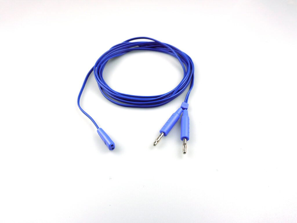 Male Plug ø 4mm X 2 Pin Generator Side Connector Bipolar Forceps Cables ...