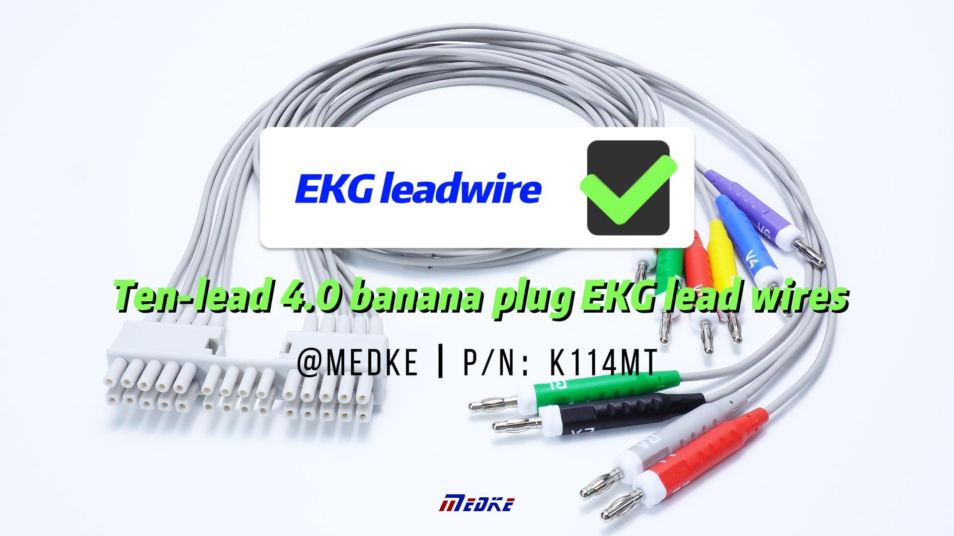 10-Lead ECG Leadwire – Model K114MT - Medke Medical All-in-One Solution ...